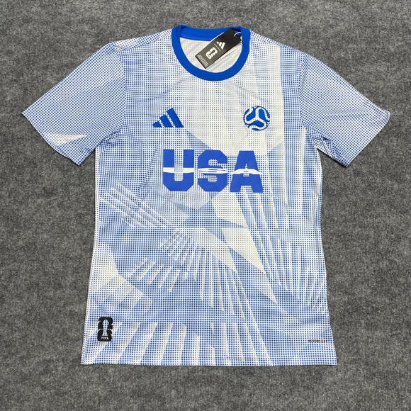 adidas | Shirts | Usa Soccer Jersey Mens Small Blue Stars Adidas Fifa ...
